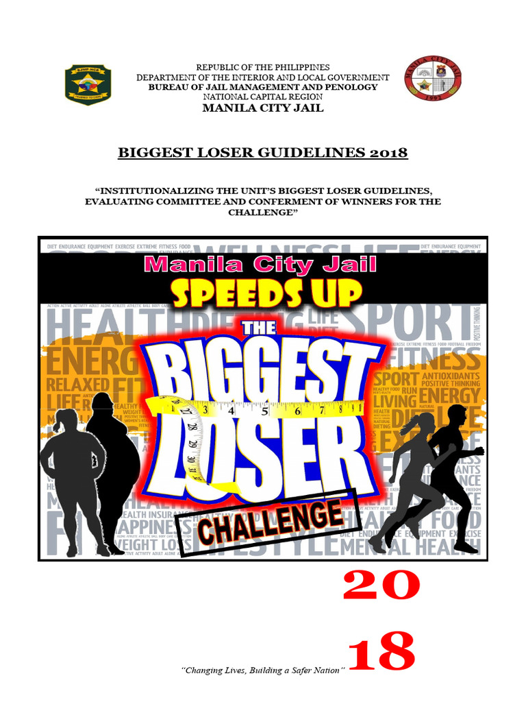 Biggest Loser Guidelines 4 | PDF | Body Mass Index | Obesity
