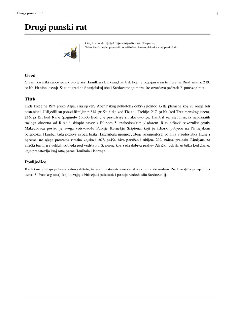 Drugi Punski Rat | PDF