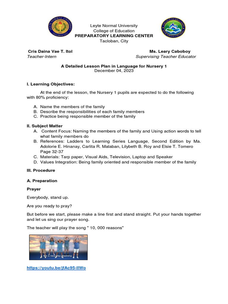 Lesson Plan For Demo Teaching Fest Teacher Cris | PDF | Teachers
