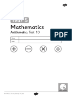 Y4 Arithmetic Full Test 1 | PDF | Mathematics