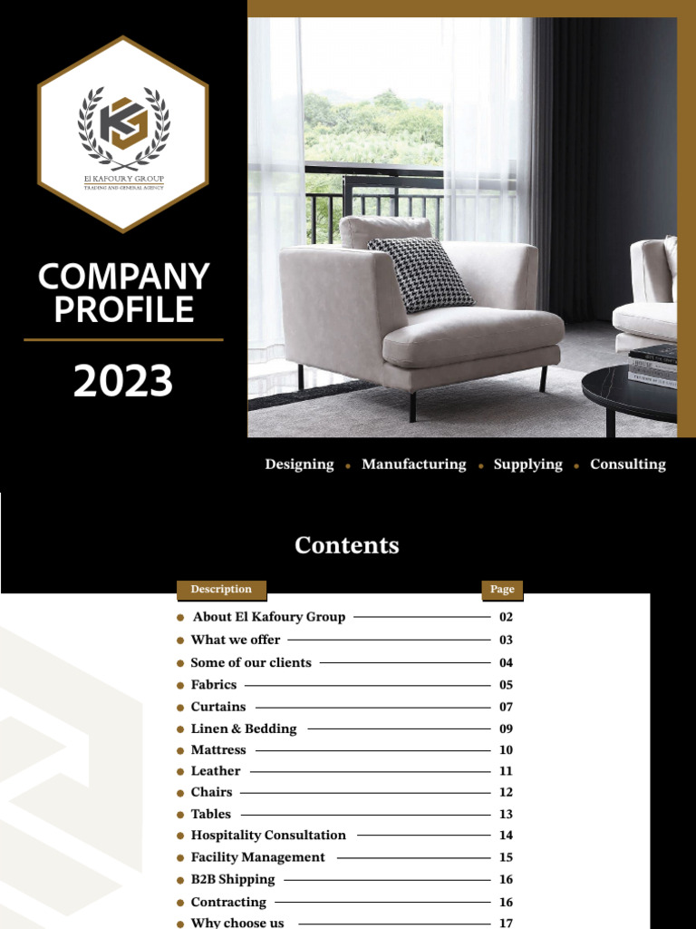 El Kafoury Group Company Profile Online Small Size | PDF | Curtain ...