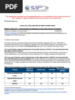 RoHS Compliance Declaration Form | PDF | Occupational Safety And Health ...