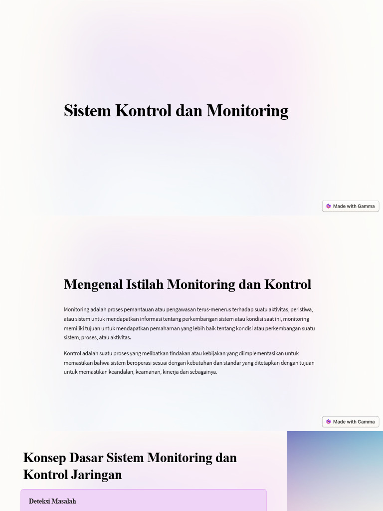 Sistem Kontrol Dan Monitoring | PDF | Komputer