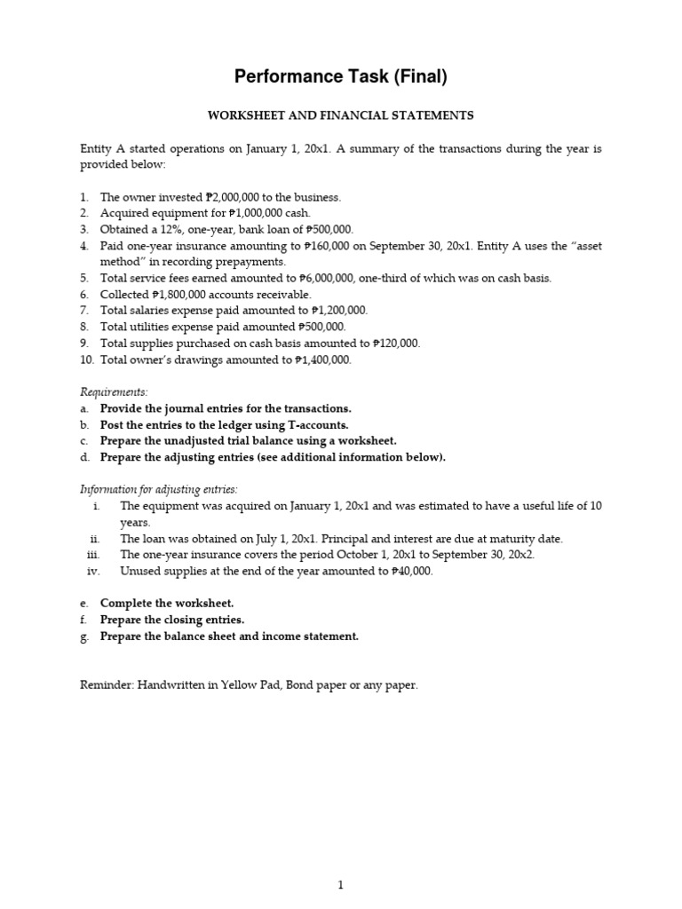 Final Performance Task - Abm 1 | PDF | Finance & Money Management