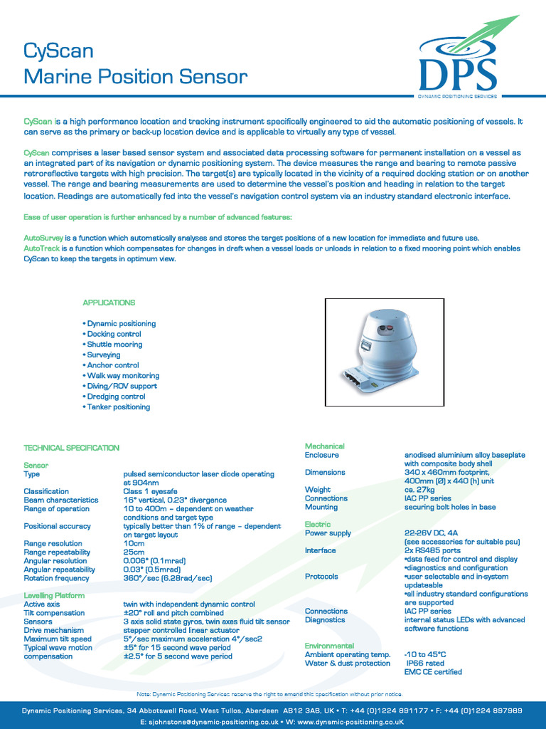 Cyscan | PDF | Laser | Navigation
