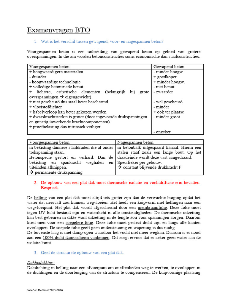 Inleiding Tot Bouwtechnisch Ontwerpen - BTO | PDF