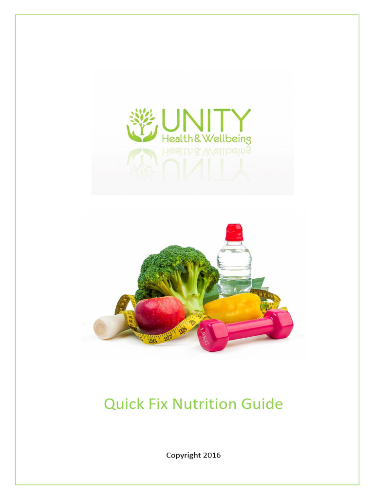 Quick Fix Nutrition Guide | PDF