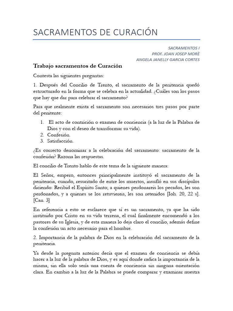 Sacramento S | PDF | Sacramentos | La unción