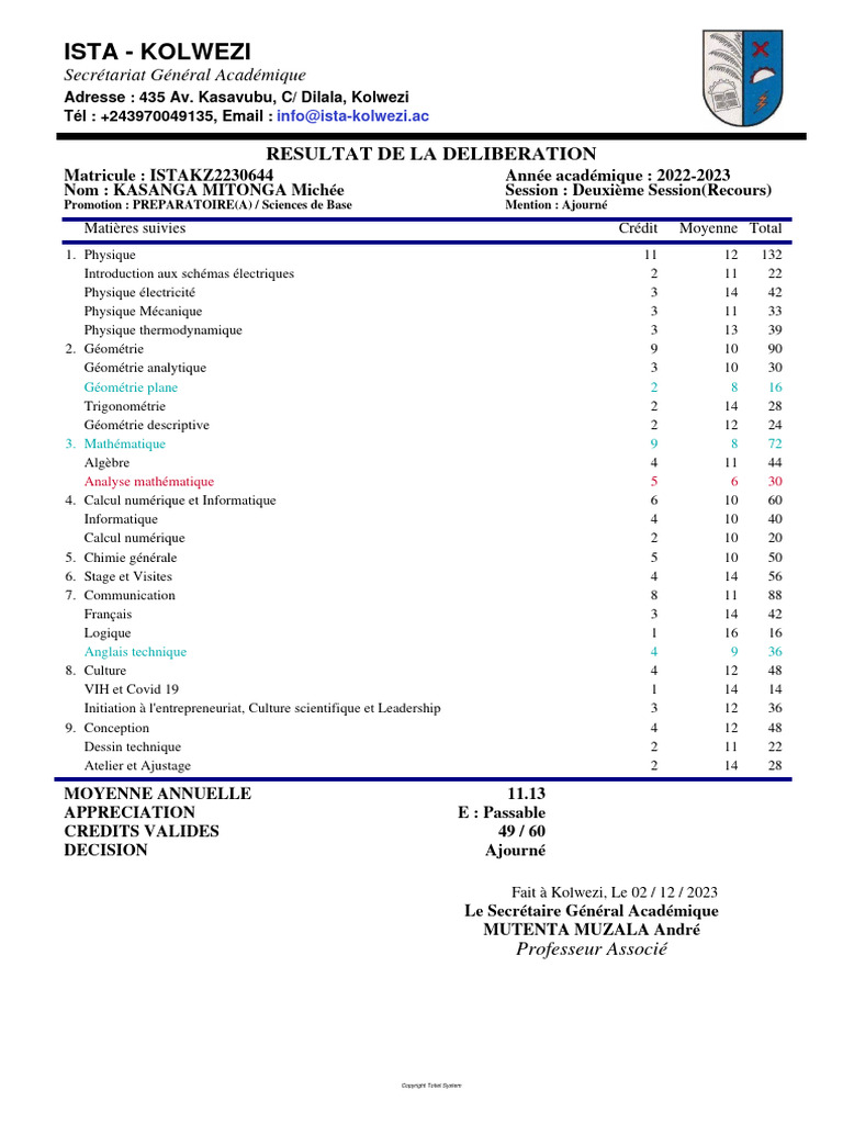 Publication de Resultat | PDF | Théorie (échecs) | Échecs