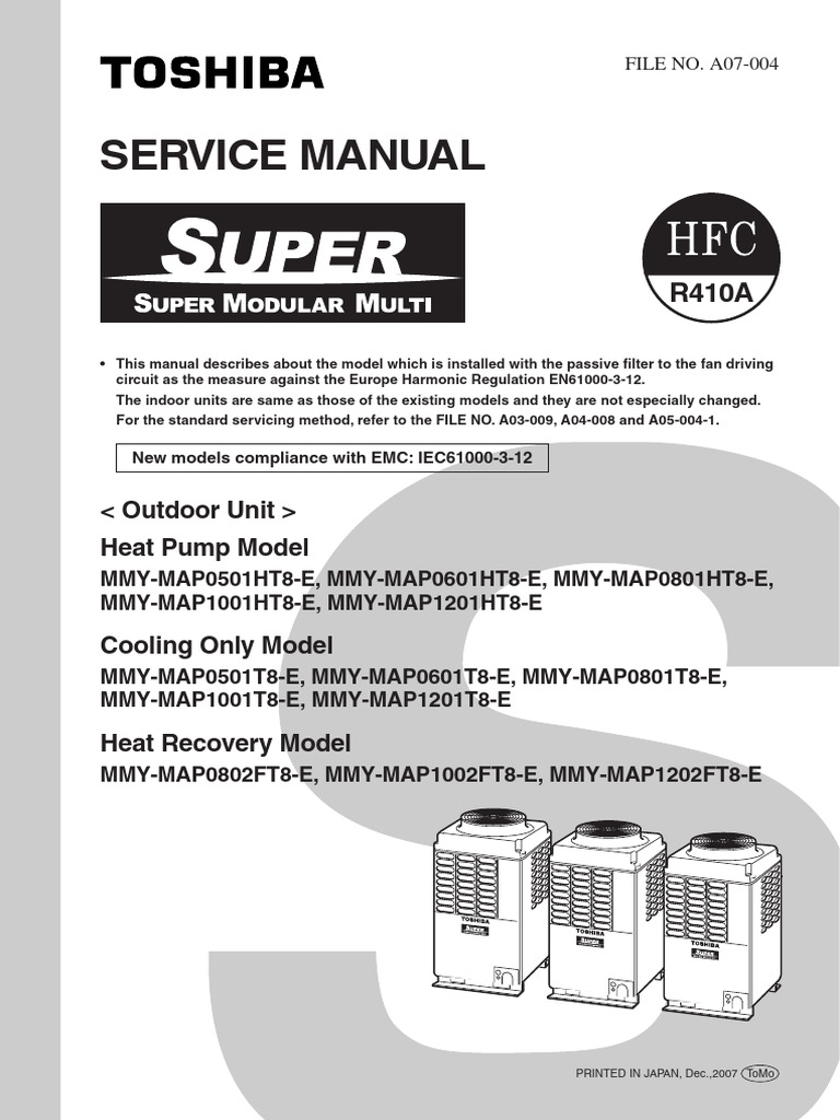 SMMS (1 Series) SHRM (2 Series) Service Manual | PDF | Electrical ...