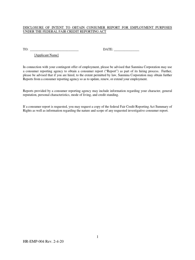 California Background Check Forms Rev. 2-4-2020 | PDF | Credit History ...