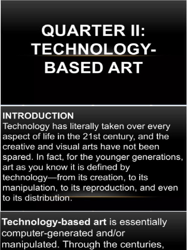 Technology Based-Arts | PDF