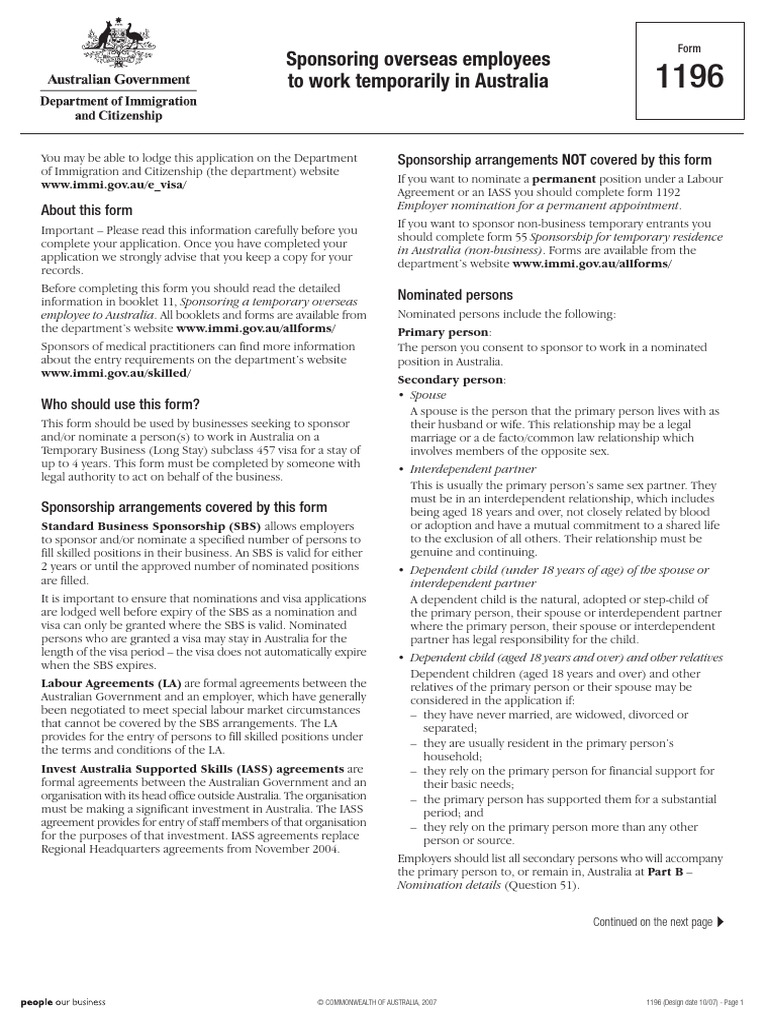 Form 1196 | PDF | Payments | Employment