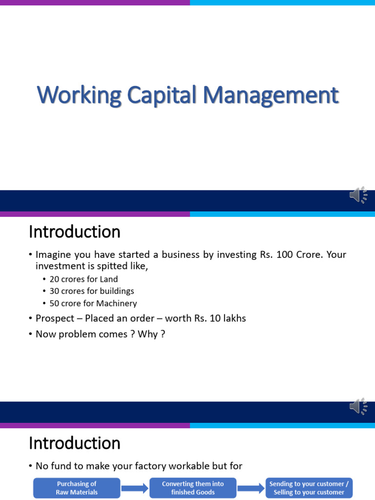 Working Capital Management | PDF