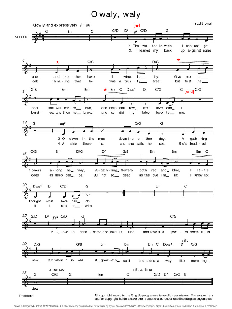 O Waly Waly (MLC) | PDF | Social Information Processing | Document