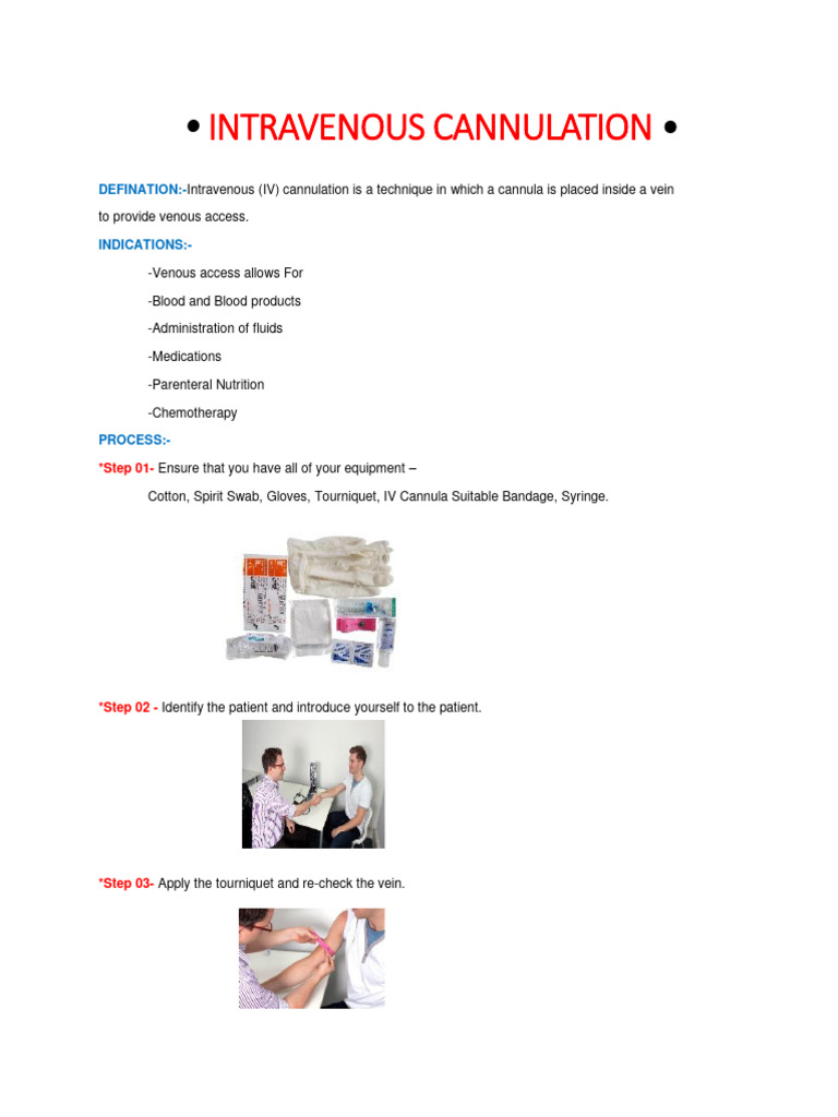 Intravenous Cannulation | Download Free PDF | Intravenous Therapy ...