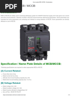 How To Read MCB Nameplate Rating | PDF | Volt | Mains Electricity