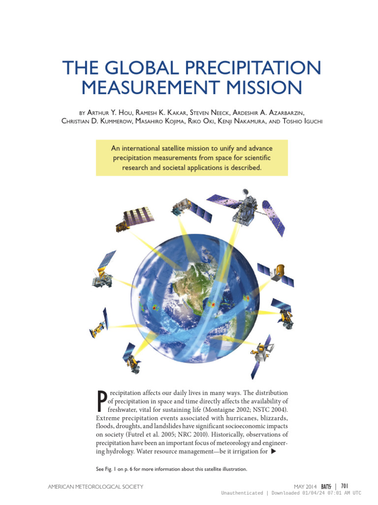 The Global Precipitation Measurement Mission | PDF | Precipitation ...