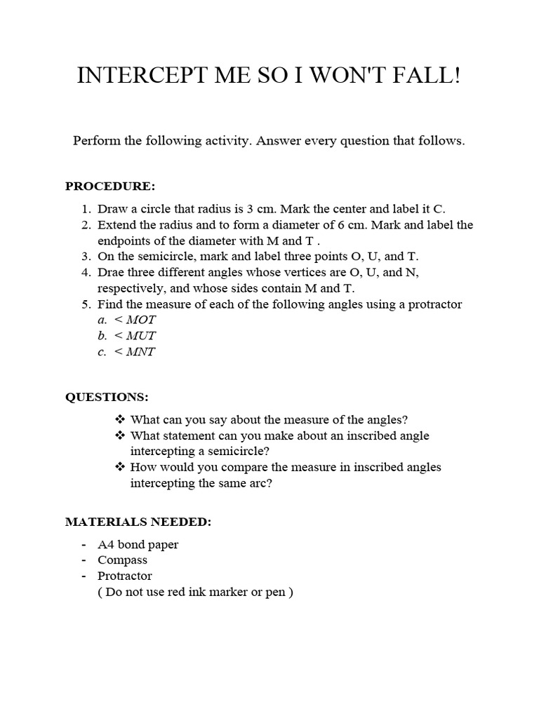 Intercept Me So I Won | PDF