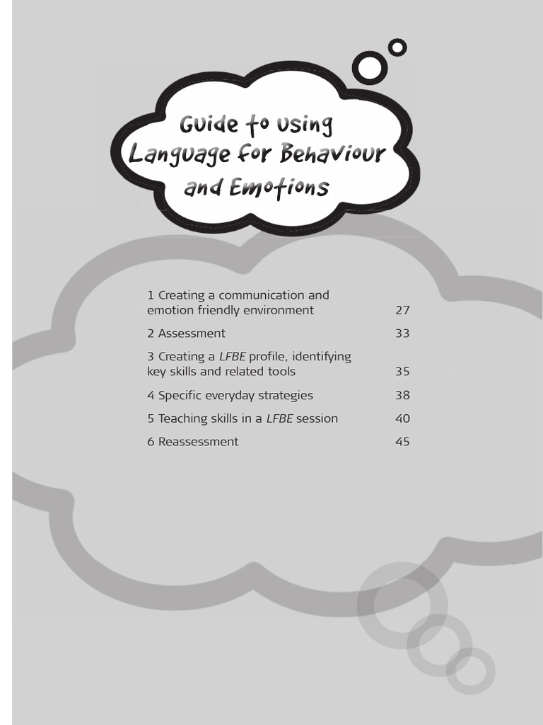 1 Guide To Using Language For Behaviour and Emotions | PDF | Emotions ...