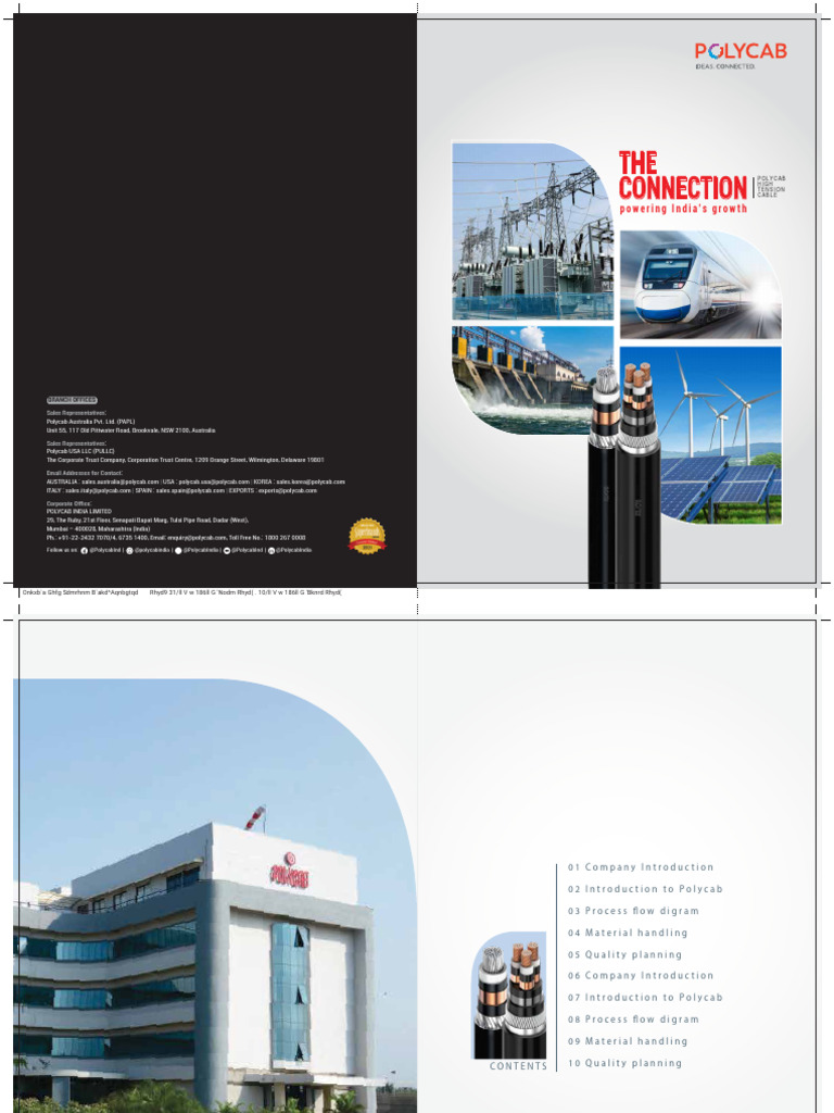 Polycab High Tension Cable Catalogue | PDF | Insulator (Electricity ...