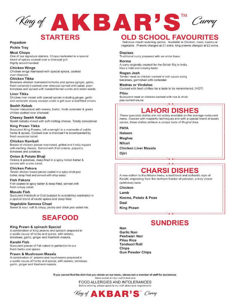 Newcastle Menu | PDF