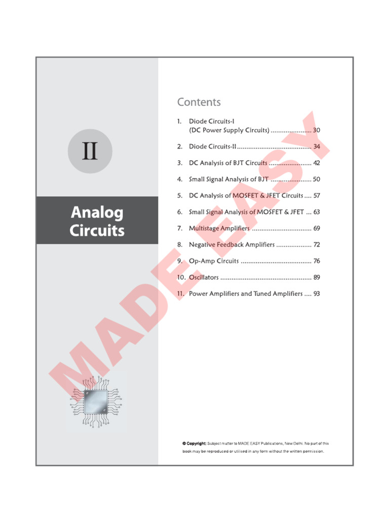 Analog Circuits EC WB | PDF