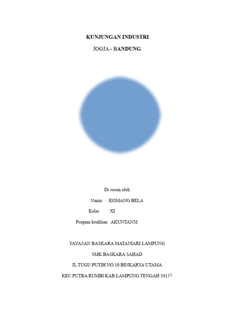 Laporan Kunjungan Industri SMK Baskara Sahad | PDF | Bisnis
