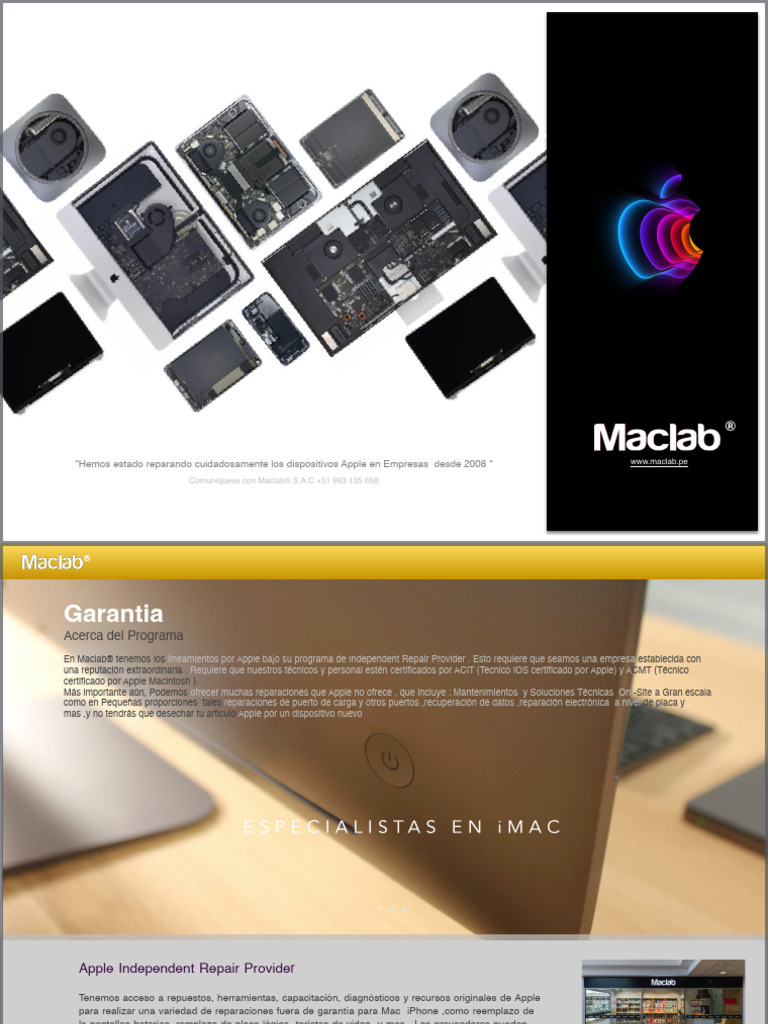 Brouchure Presentacion Maclab Empresas | PDF | Apple Inc. | Informática