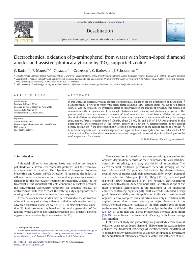 Tio2 Supported Zeolite Download Free Pdf Electrochemistry Applied And Interdisciplinary