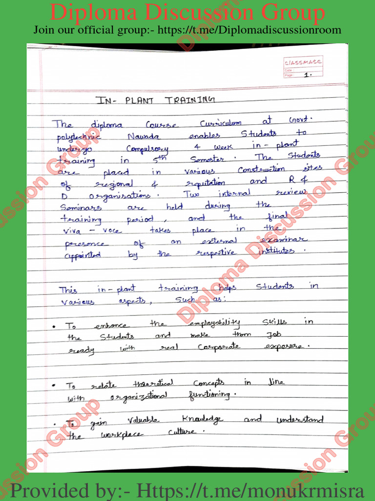 In Plant Training Termwork | PDF | Transport Layer Security