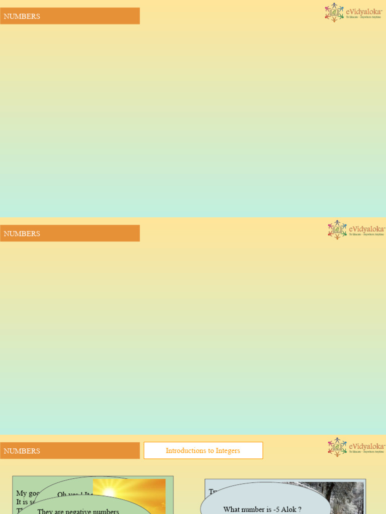 Introduction to Integers Guide | PDF | Integer | Mathematical Objects