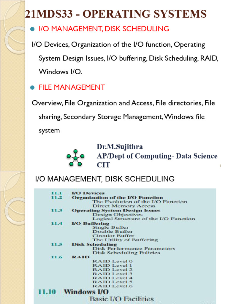UNIT 5 I-O MANAGEMENT- DISK SCHEDULING-FILE MANAGEMENT | PDF | Input ... UNIT 5 I-O MANAGEMENT- DISK SCHEDULING-FILE MANAGEMENT | PDF | Input ...