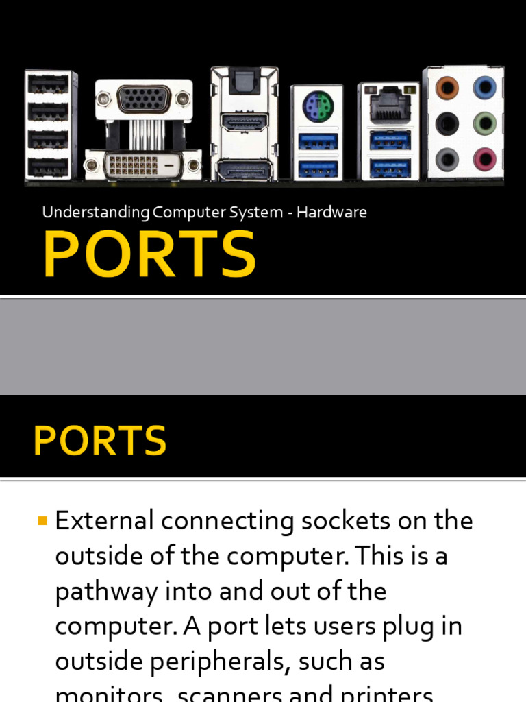 Ports and Cables | PDF | Usb | Electrical Connector