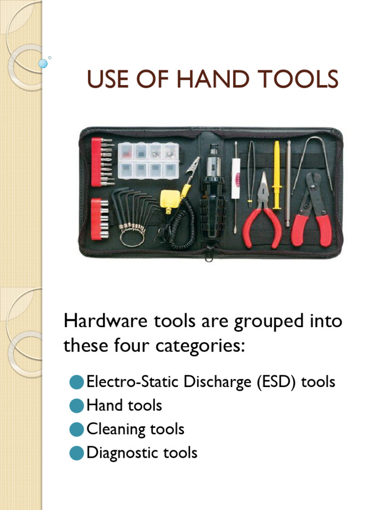 USE-OF-HAND-TOOLS | PDF | Electrostatic Discharge | Tools
