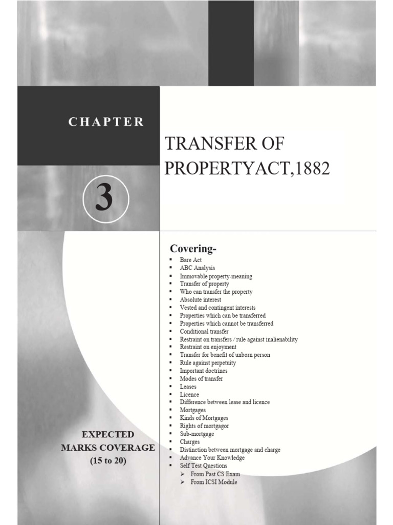 Transfer of Property Act Topa | PDF | Mortgage Law | Foreclosure