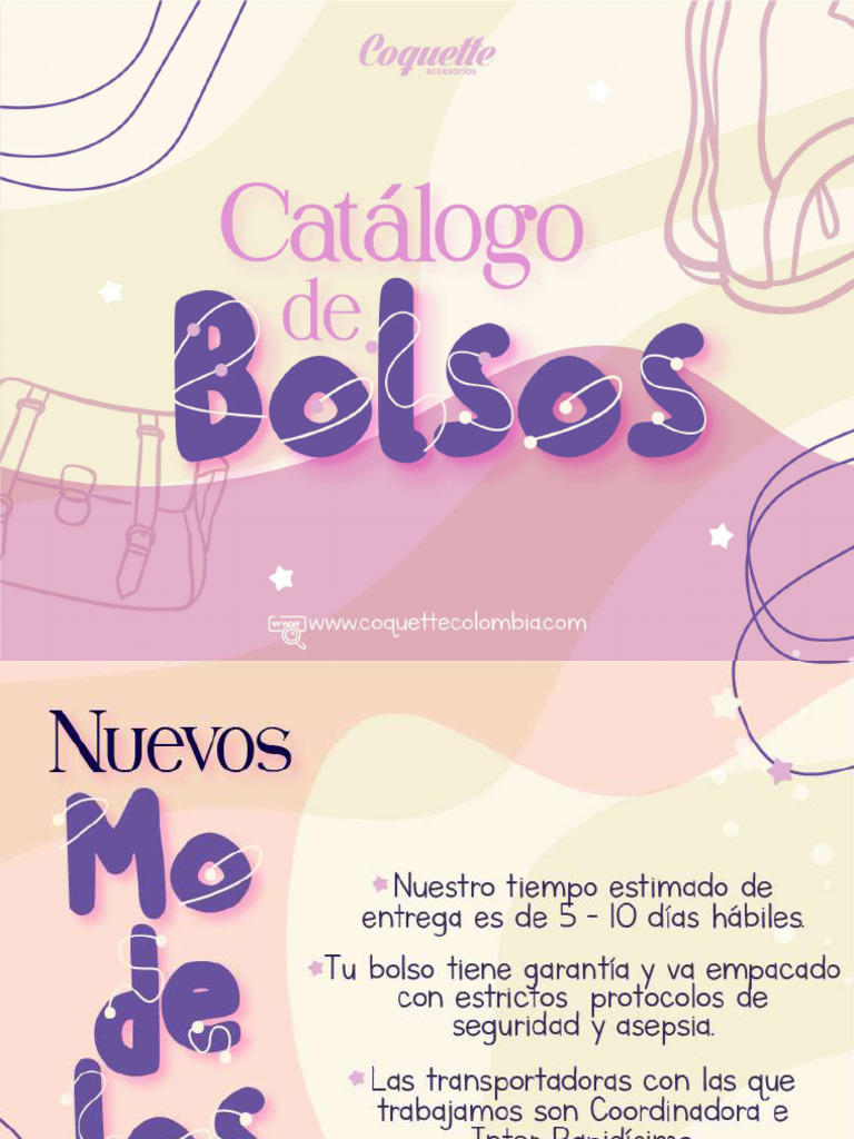 Catálogo de Carteras y Bolsos Dama | PDF | Cuero | Textiles