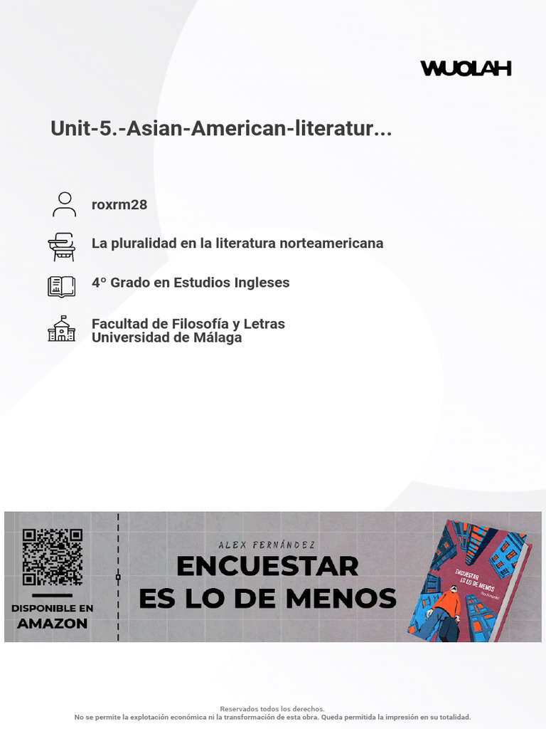 Asian American Literature | PDF