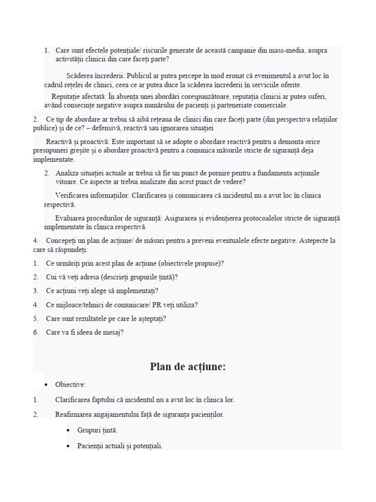 Relații Publice Tema 2 Editabil | PDF