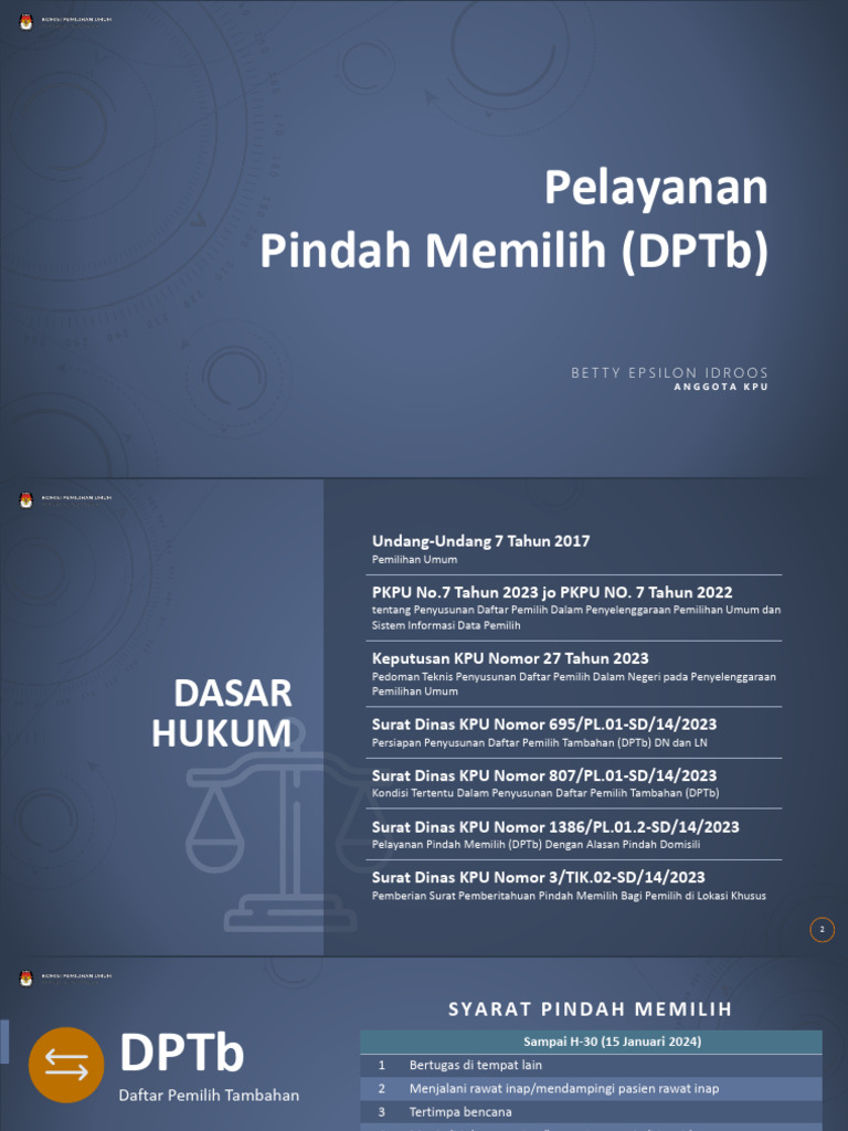 Pelayanan Pindah Memilih - DPTB | PDF