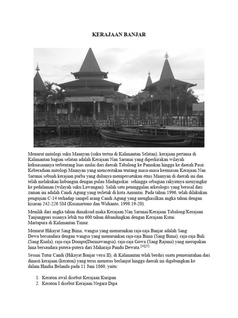 KERAJAAN BANJAR | PDF