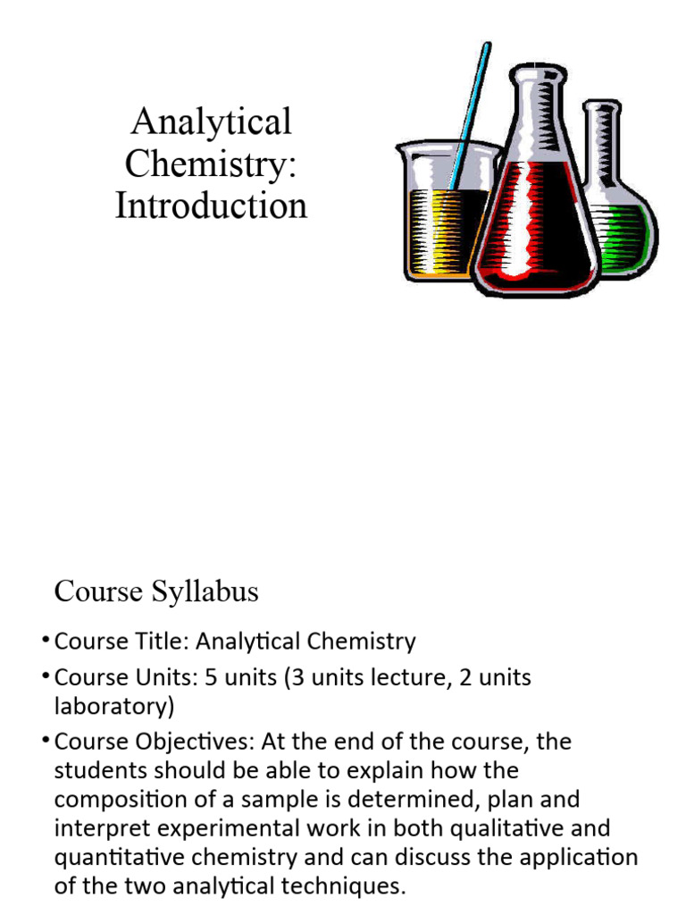 1.Introduction Combination | PDF | Analytical Chemistry | Chemistry