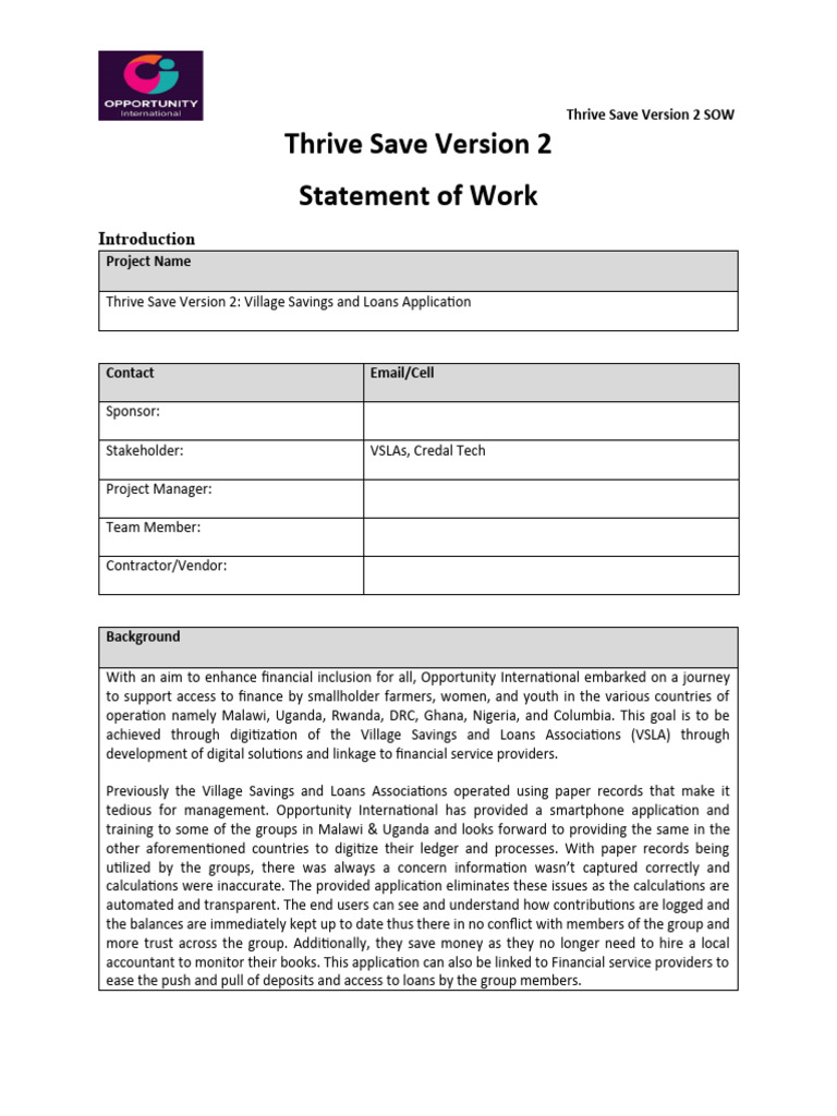 Sow Template Projectmanager Wlnk Pdf Interest Loans