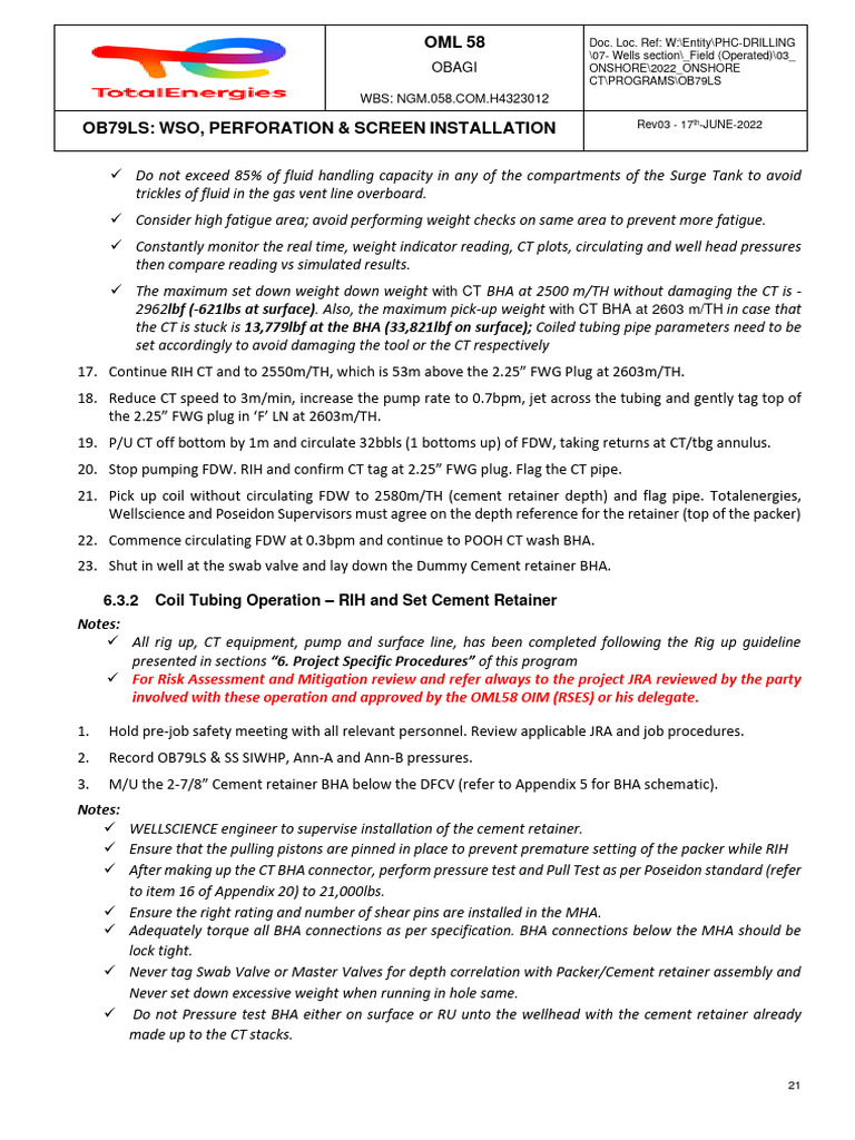 Coiled Tubing Operation | PDF | Valve | Pump