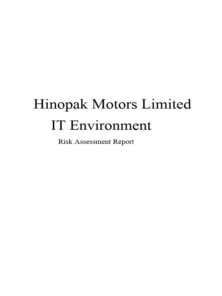 HPML IT Risk Assessment Report 2022 R3 | Download Free PDF | Threat ...
