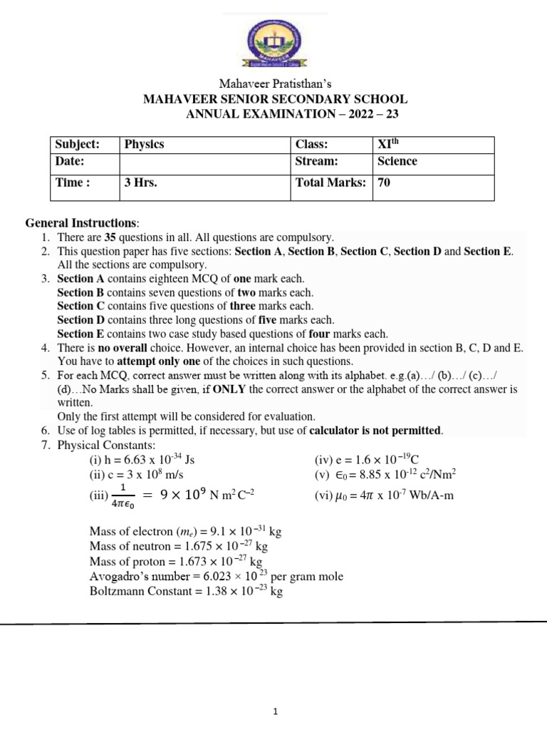 Cbse 2024 by Neeraj Class 12 | PDF | Thermal Expansion | Gases