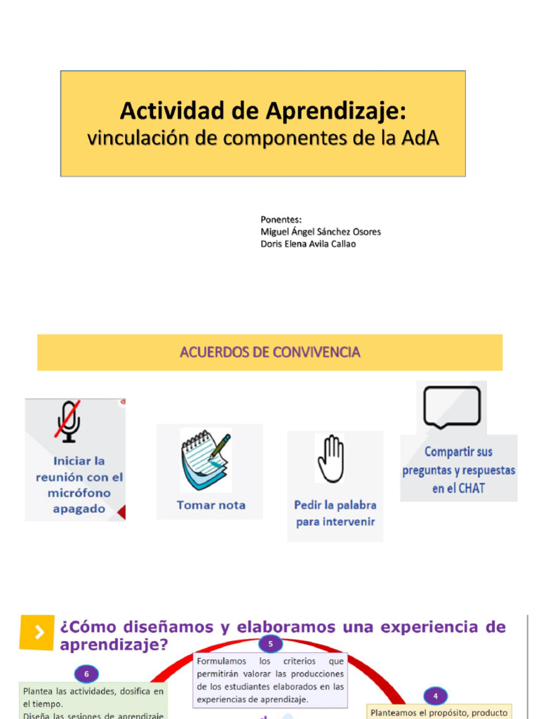 ACTIVIDADES DE APRENDIZAJE - AdA | PDF