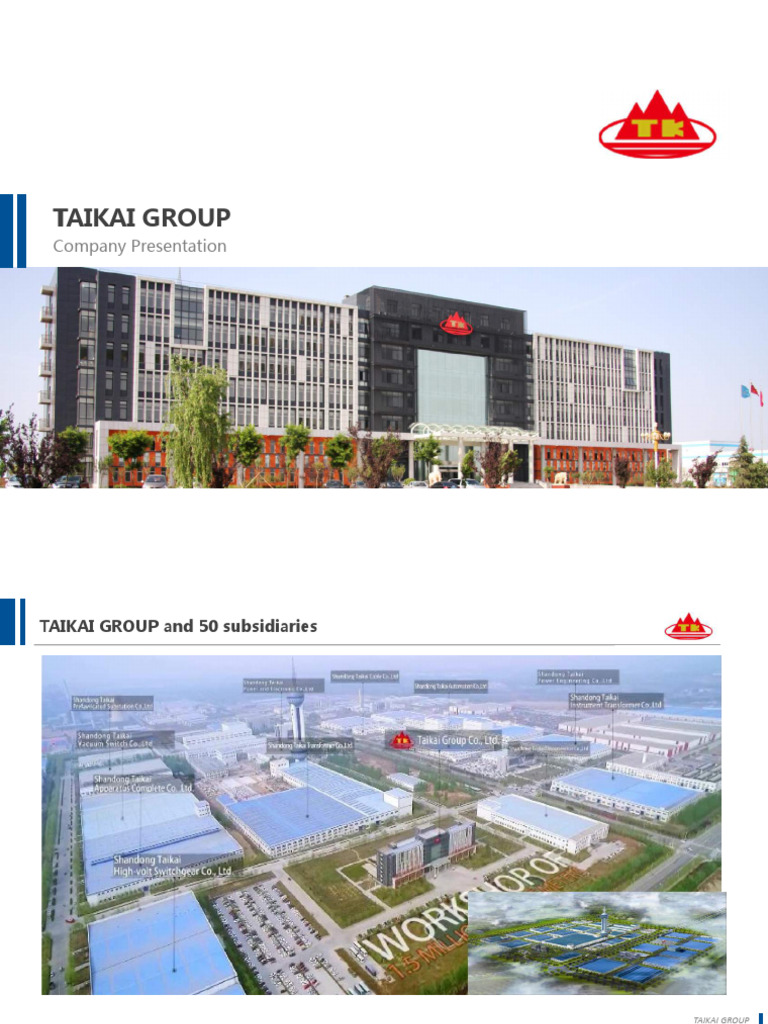 TAIKAI Group-compressed | PDF | Electrical Substation | Electrical Components