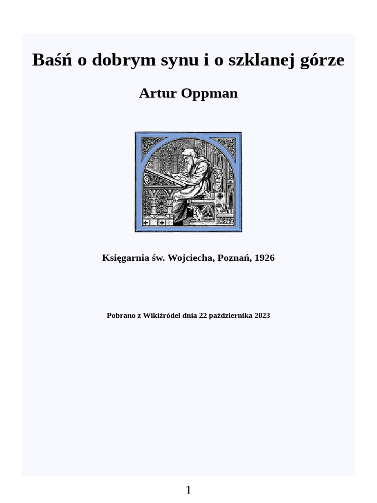Baśń o Dobrym Synu I o Szklanej Górze | PDF