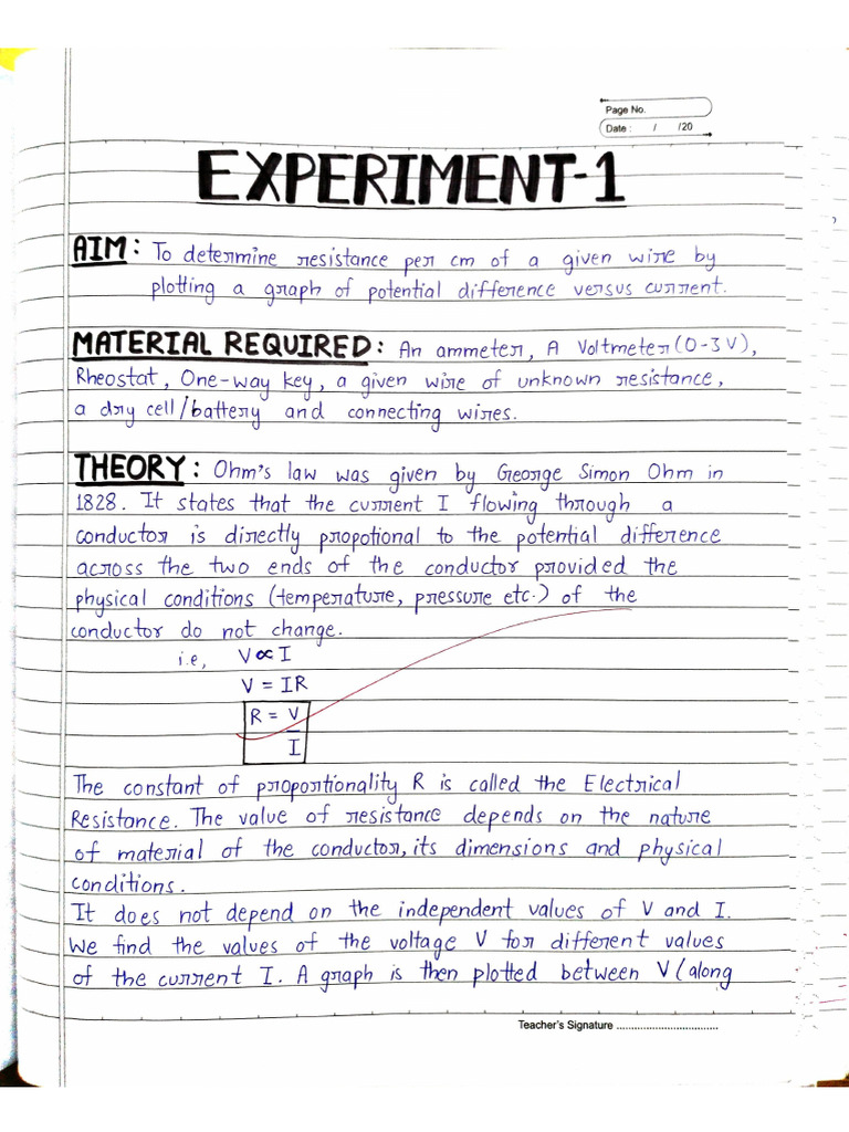 Physics Practicals | PDF